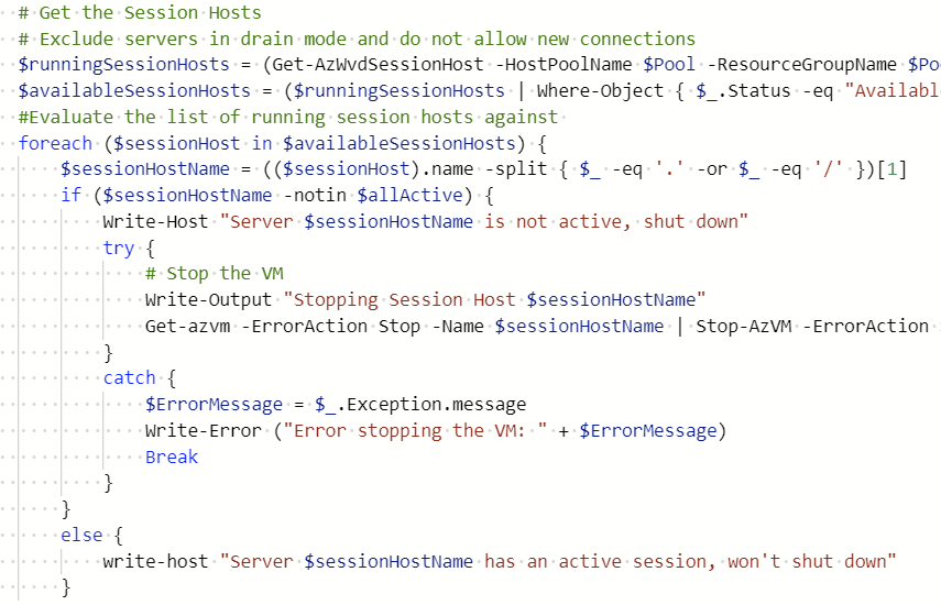 Shut Down Unused Session Hosts in a Windows Virtual Desktop Pooled or ...