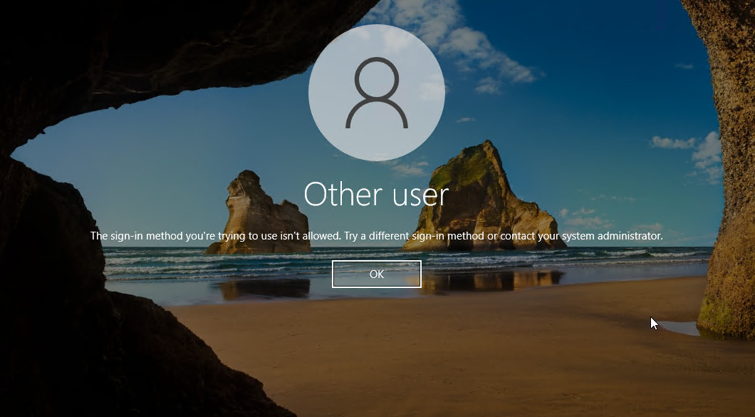 Azure Virtual Desktop; "The sign-in method you’re using isn’t allowed" - Ciraltos